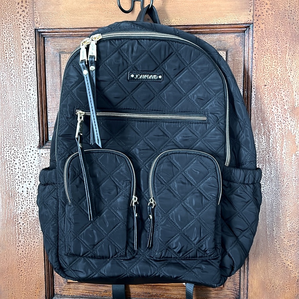 Black And Gold Joan And David Back Pack - Gem